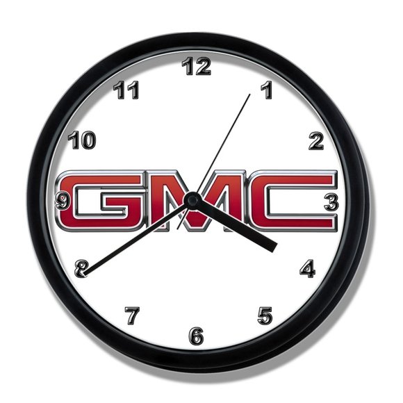 Clock | Wall Decor | Gmc Logo White Clock New | Poshmark